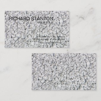 Granite surface pattern business card | Zazzle