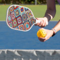 Granny Square Crocheted Quilt Pickleball Paddle | Zazzle