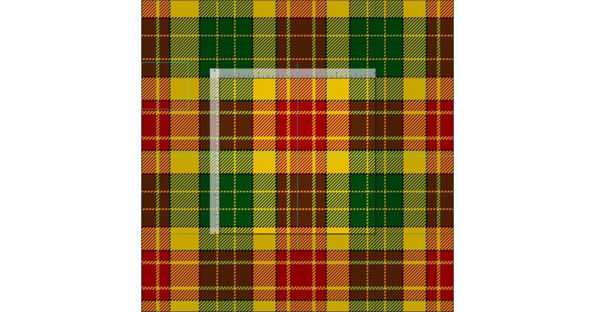 Grant Tartan Red Green and Yellow Plaid Fabric | Zazzle