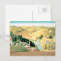 Grant Wood - Stone City, Iowa Postcard | Zazzle