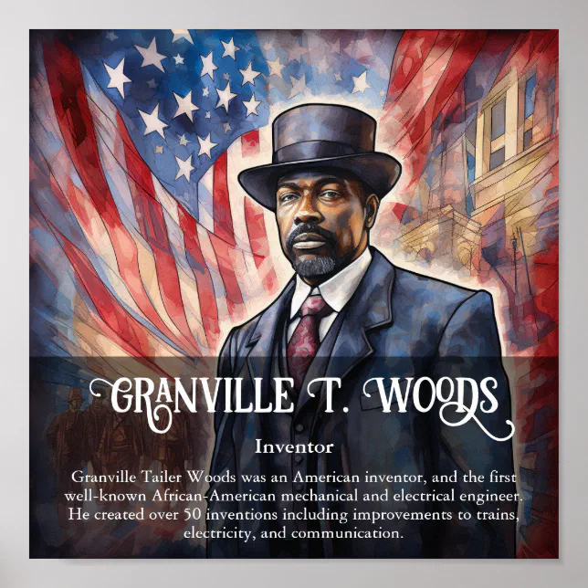 Granville T Woods Black History Month Classroom Poster | Zazzle
