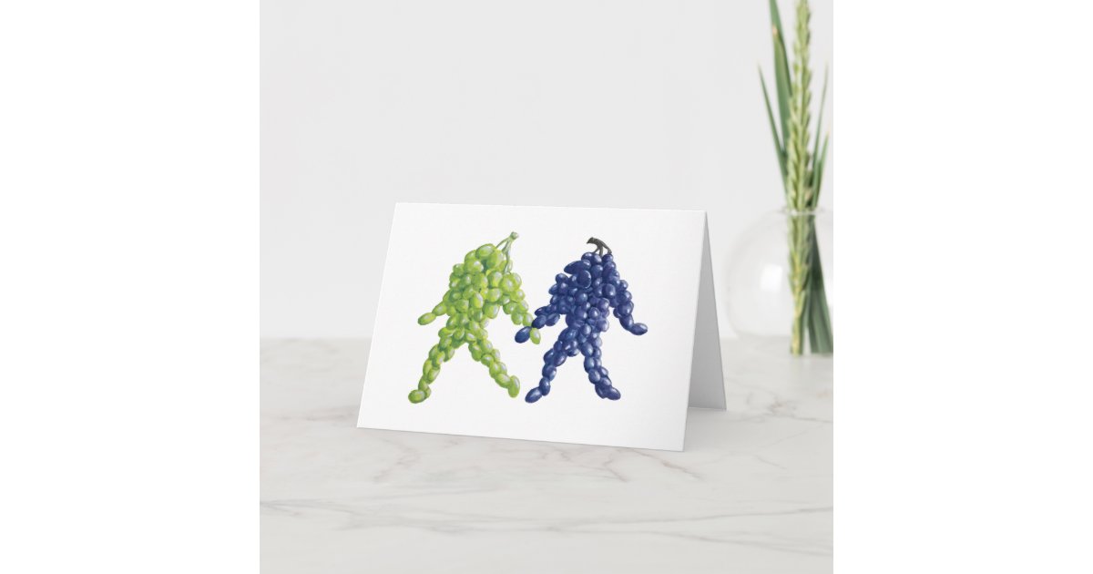 Grape Friends Card | Zazzle