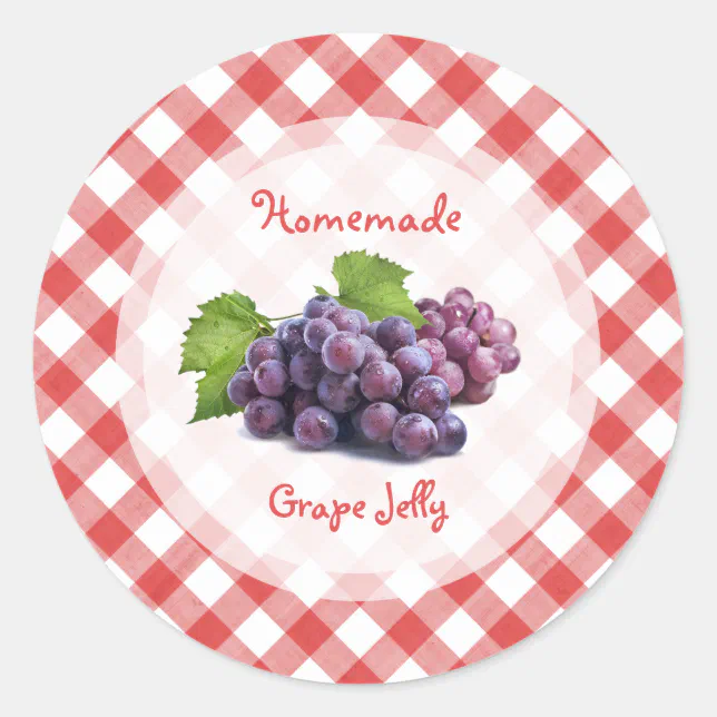 Grape Jelly Jam stickers | Zazzle