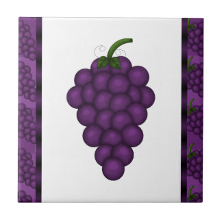Grape Ceramic Tiles | Zazzle