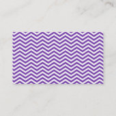 Grape Purple Chevron Stripes; Chalkboard look Business Card | Zazzle