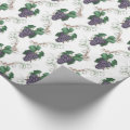 Grape wine pattern wrapping paper | Zazzle