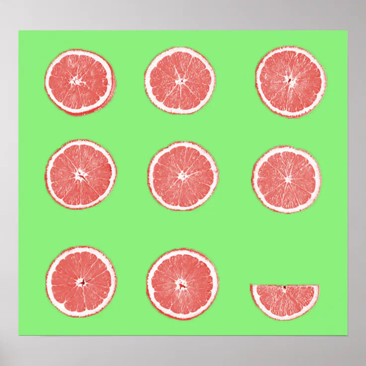 Grapefruit Poster | Zazzle