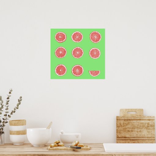 Grapefruit Poster | Zazzle