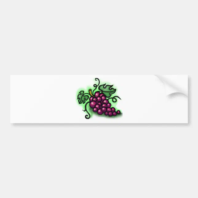 Grapes Bumper Sticker | Zazzle