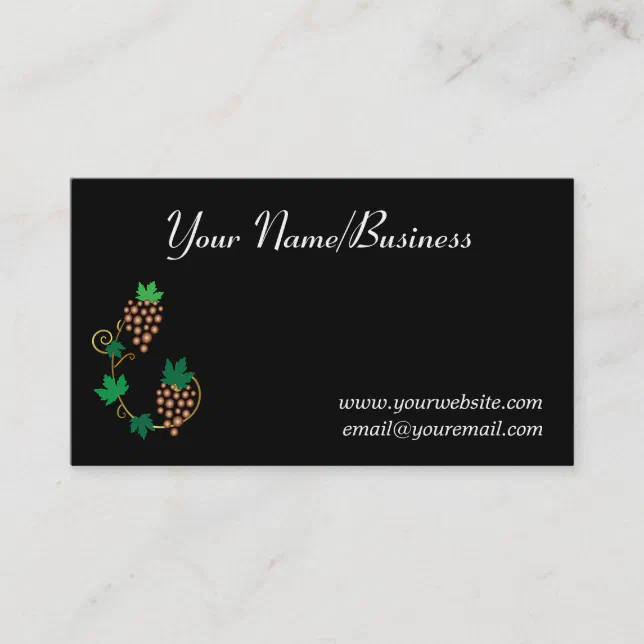 Grapes Business Card | Zazzle