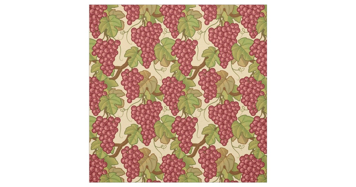 Grapes Fabric | Zazzle