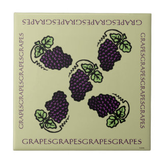Grape Ceramic Tiles | Zazzle