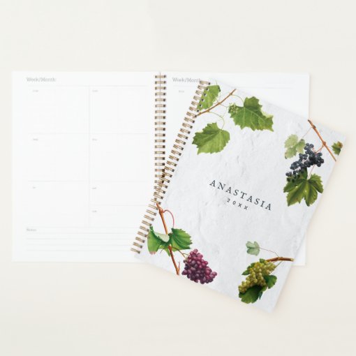 Grapes Vineyard Mediterranean Greek Island Planner | Zazzle