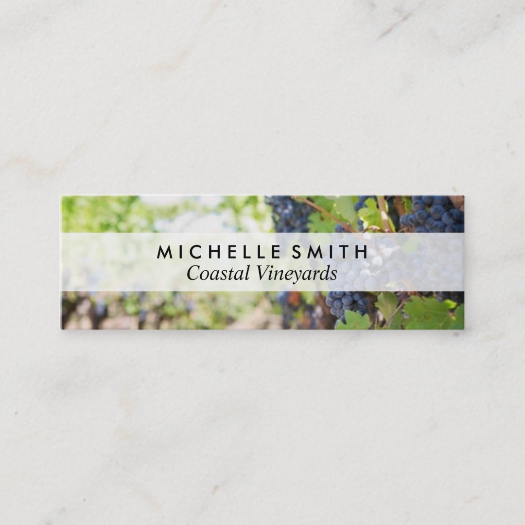 Grapes | Vineyard Mini Business Card | Zazzle