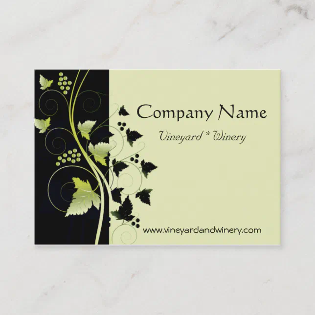 Grapevine Winery Business Card | Zazzle