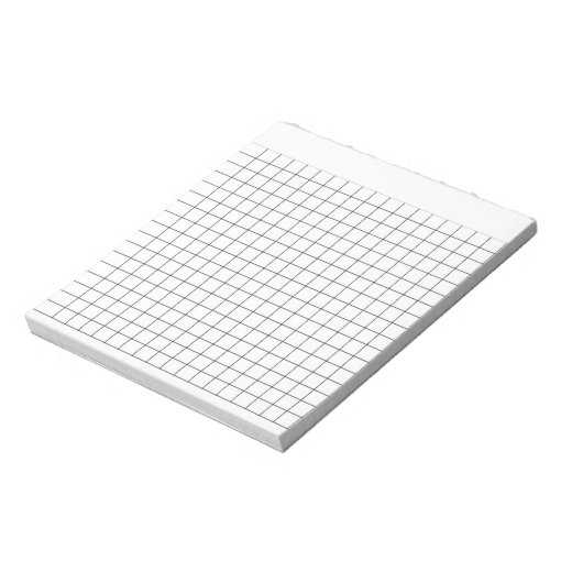 Graph Column Chart Notepad | Zazzle