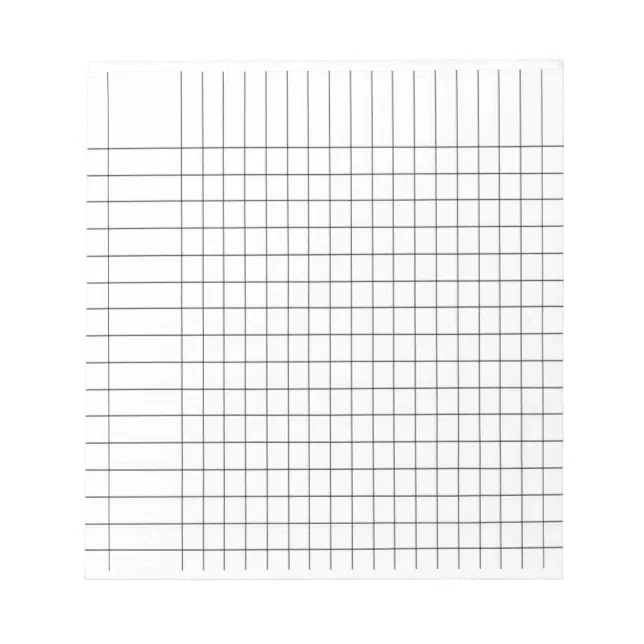 Graph Column Lined Chart Notepad | Zazzle