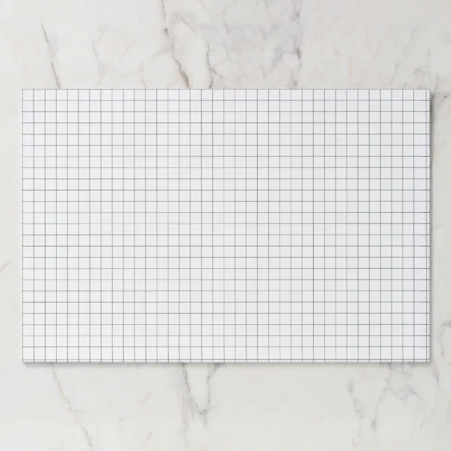 Graph Paper Desk Pad | Zazzle