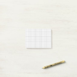 Graph Paper Sticky Notes | Zazzle