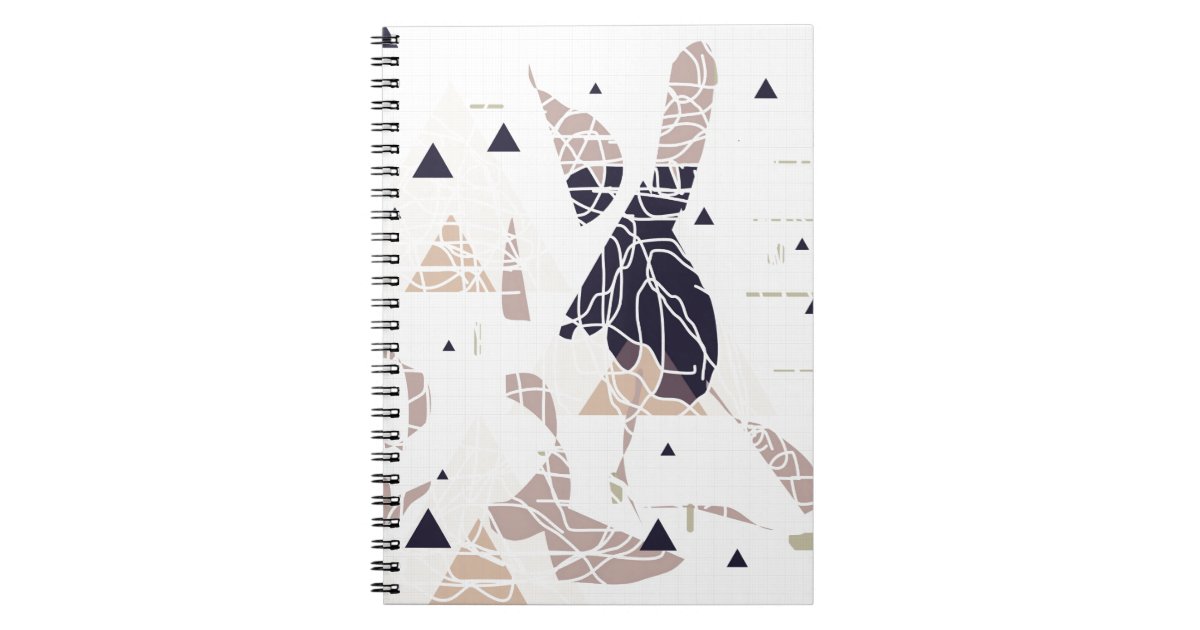 graph paper triangle soft design by SIRAdesign Notebook | Zazzle