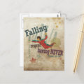 Graphic Art with motivational message: Skydiving Postcard | Zazzle