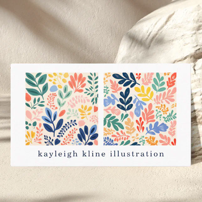 Graphic Design Illustration Artist Profile Business Card | Zazzle