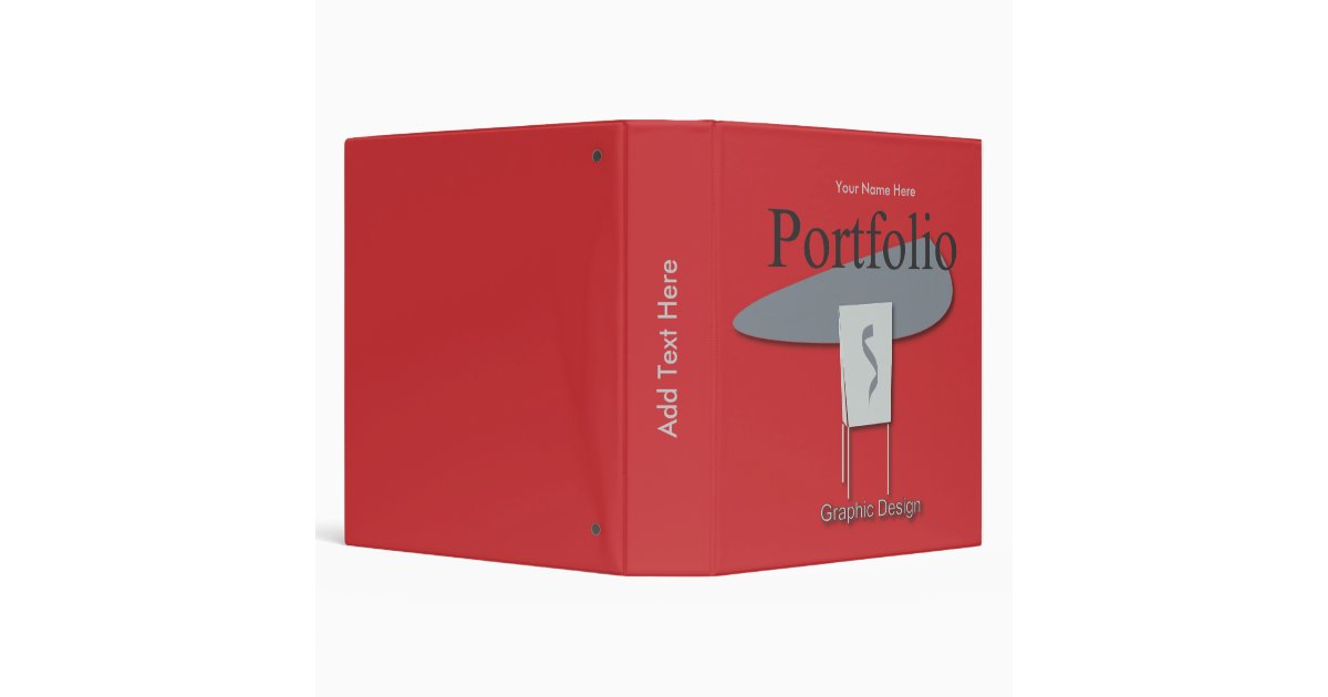 Graphic Design Portfolio Binder | Zazzle