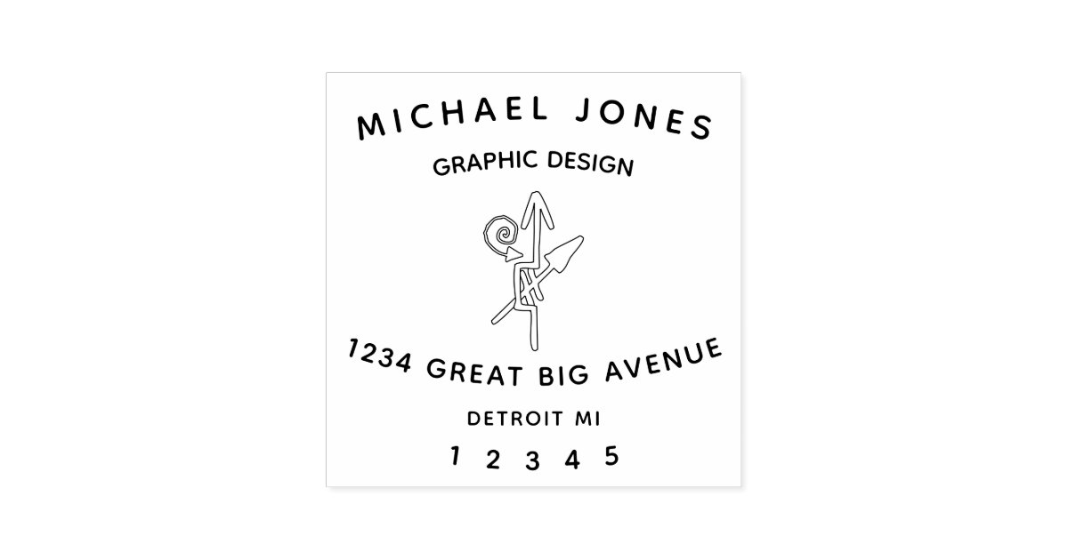 Graphic designer, artist self-inking stamp | Zazzle