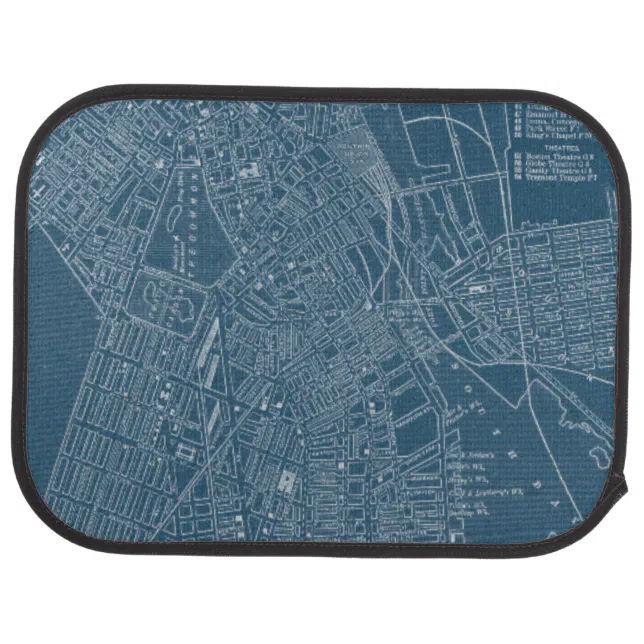 Graphic Map of Boston Car Floor Mat | Zazzle