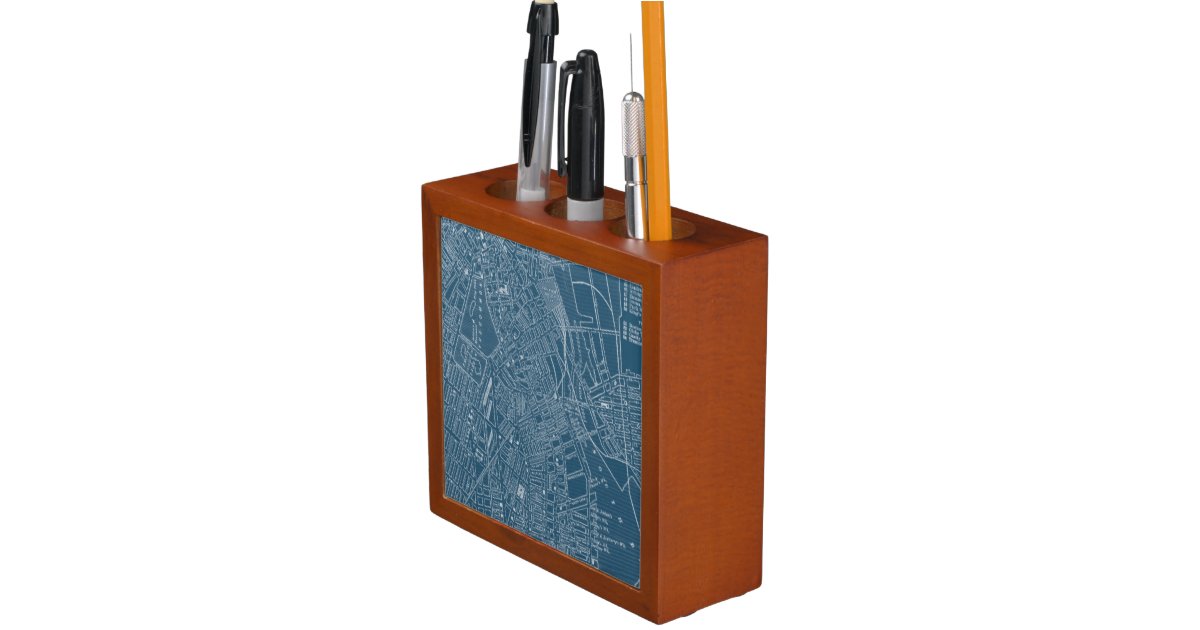 Graphic Map of Boston Desk Organizer | Zazzle