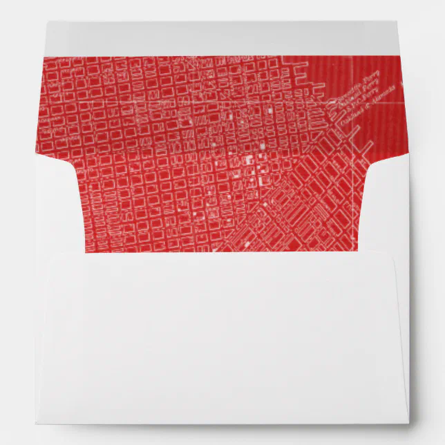Graphic Map of San Francisco Envelope | Zazzle