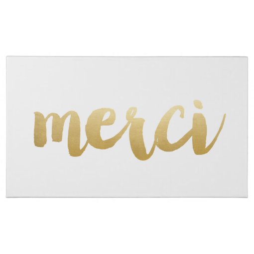 Graphic Merci Chocolate Box - Gold | Zazzle