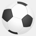 graphic soccer ball classic round sticker | Zazzle