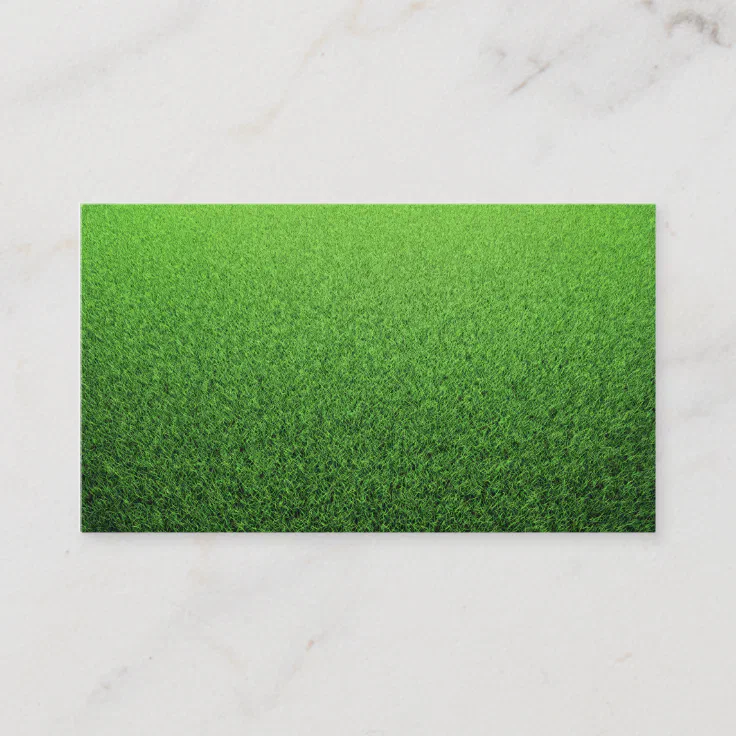 Grass Background. Fresh Green Lawn Business Card | Zazzle