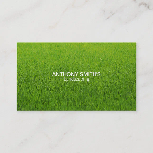 Grass Business Card | Zazzle