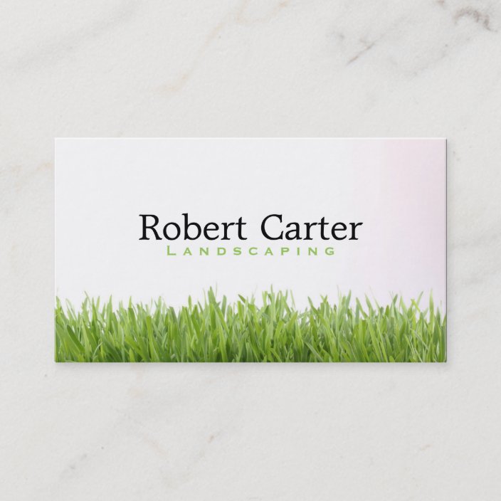 Grass | Gardening, Landscaping Business Card | Zazzle.com