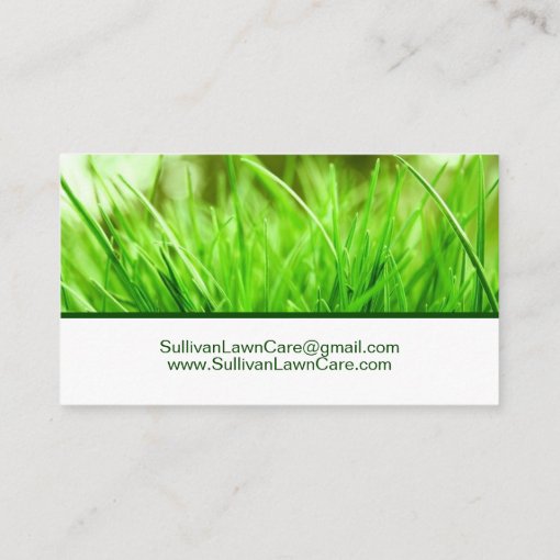 Grass Lawn Care Mowing Business Business Card | Zazzle