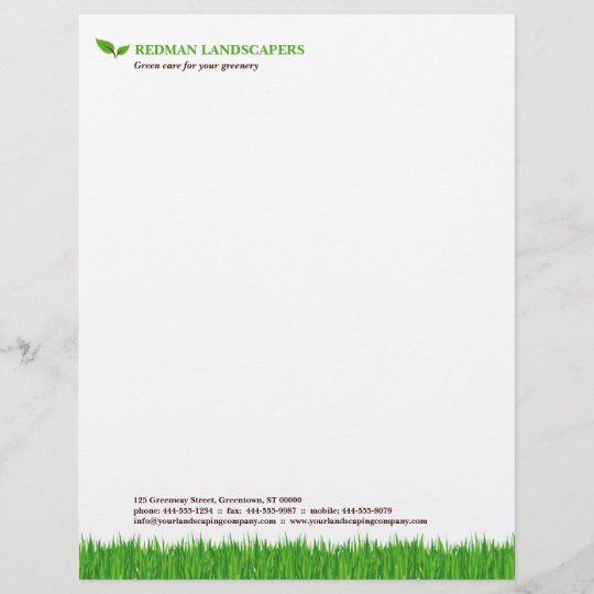 Grassy Landscape letterhead | Zazzle.com