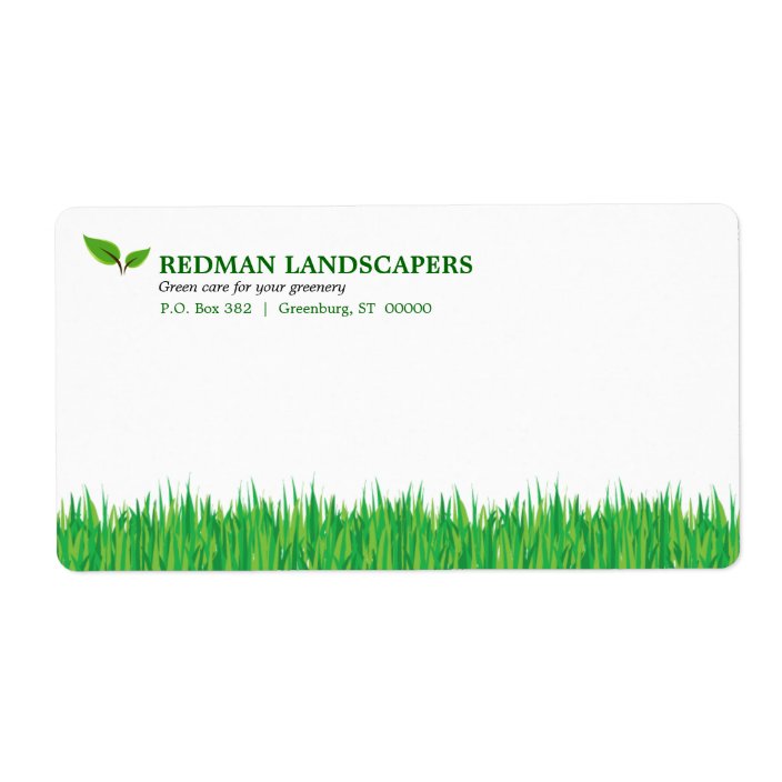 Grassy Landscape Shipping Label | Zazzle.com