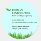Lawn Care Mowing Grass Lawns Landscaping Yards Classic Round Sticker ...