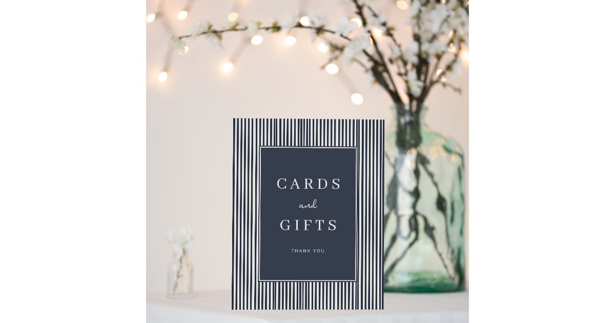 Grateful Navy Blue Modern Thank You Sign | Zazzle