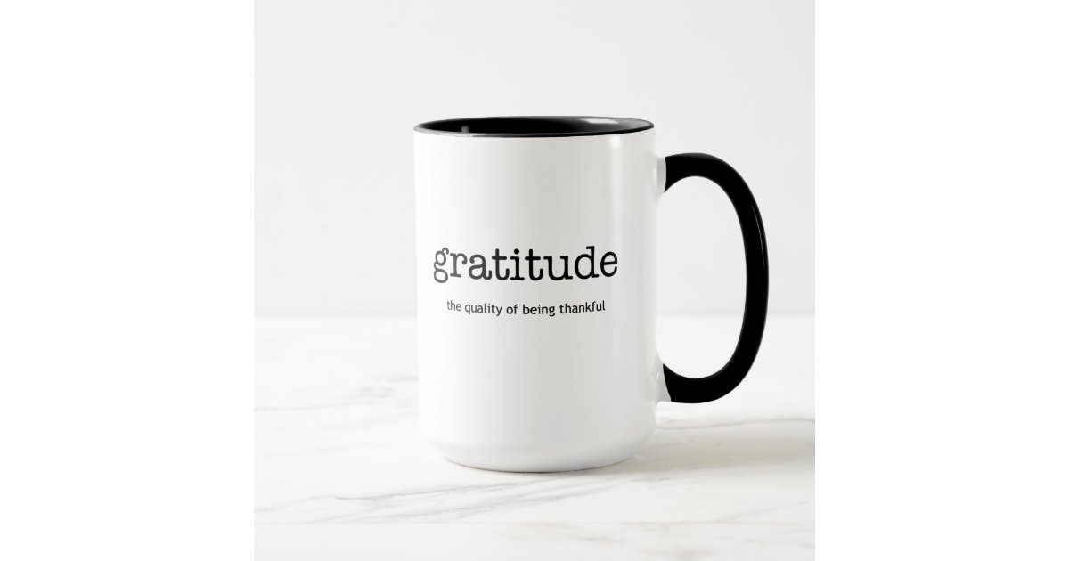 Gratitude Inspiration Mug | Zazzle