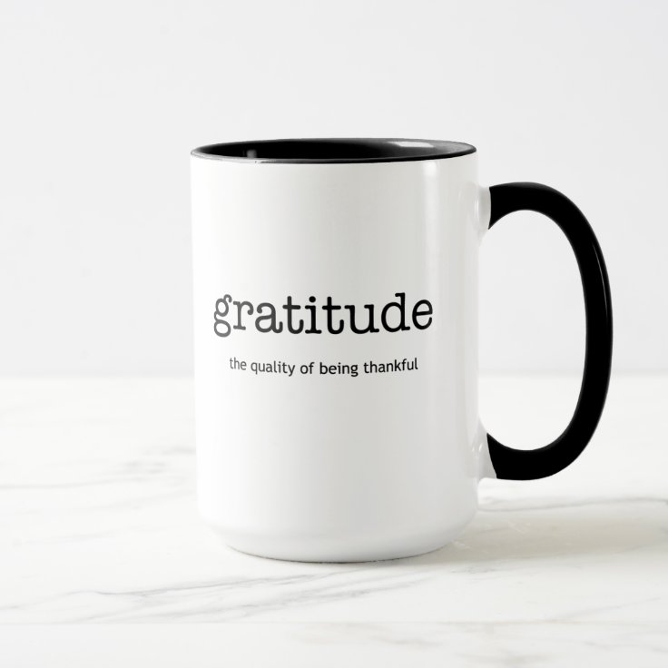 Gratitude Inspiration Mug | Zazzle