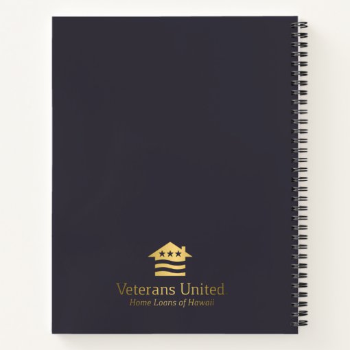 Gratitude Journal in Indigo Blue Gold | Zazzle