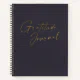Gratitude Journal in Indigo Blue Gold | Zazzle