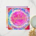 Gratitude Pink Pretty Encouragement For all Thank You Card | Zazzle
