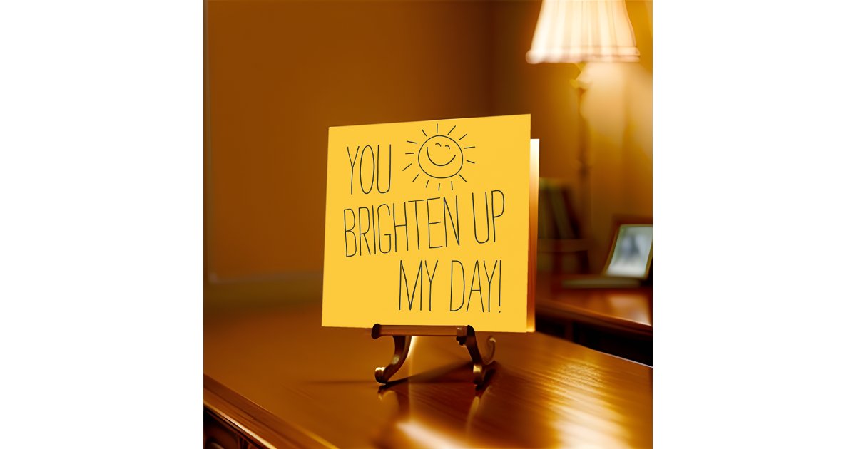 Gratitude Post Its - You Brighten Up My Day Post-it Notes | Zazzle