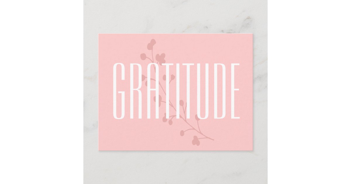 Gratitude Postcard | Zazzle