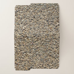 Gravel and Sand Realistic Texture Photo File Folder | Zazzle
