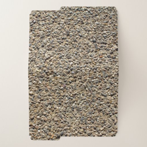 Gravel and Sand Realistic Texture Photo File Folder | Zazzle
